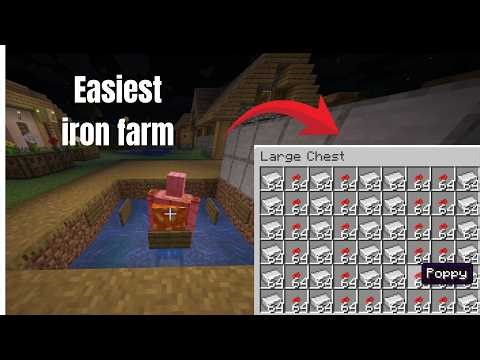 Easy Iron Farm Tutorial – 300+ Iron per Hour, Minecraft 1.21+