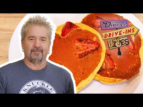 Guy Fieri Savors Pittsburgh Pancakes 🥞 | Diners, Drive-Ins and Dives | Food Network