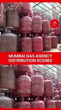 LPG Cylinders Loaded for Distribution at Gas Agency in Mumbai