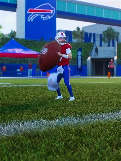 How Far Can A 1 FOOT Josh Allen Throw a Football? #nfl #nflfyp #nflfootballtiktok #madden #madden26 #madden26gameplay #fypシ゚