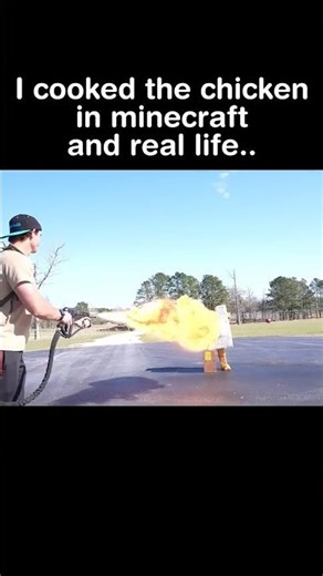 I Cooked Chicken in Minecraft.. and Real Life