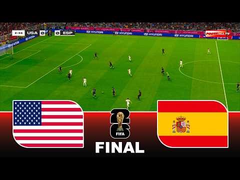 USA vs SPAIN - FIFA WORLD CUP 2026 FINAL | Ft. Pulisic Yamal - Full Match | Pes 21 Gameplay