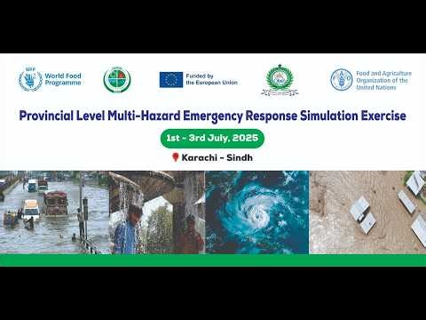 Provincial Multi-Hazard Emergency Response Sim-Ex 2025 | Karachi | Monsoon Preparedness