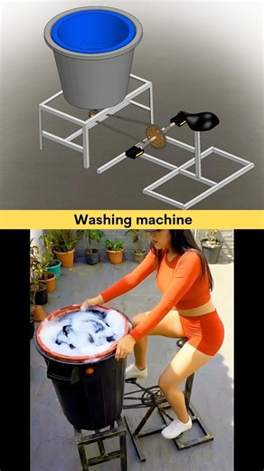 Best washing machine! #diy #washingmachine #clothes #dirtremoval #trending