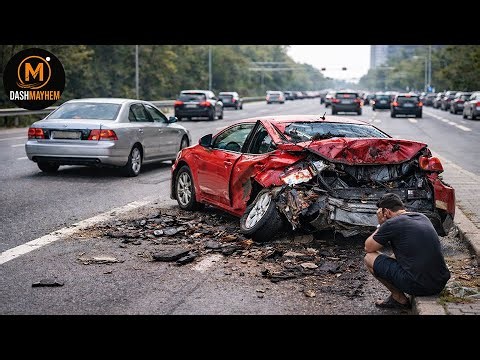 Brake Check Backfires Instantly – Idiots in Cars Get Instant Karma