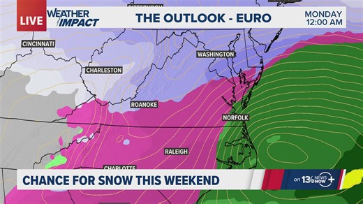 The 13News Now Weather Team is declaring a Weather Impact Alert for next weekend as all forecast guidance points to the development of a significant Winter Storm. | 13News Now - WVEC
