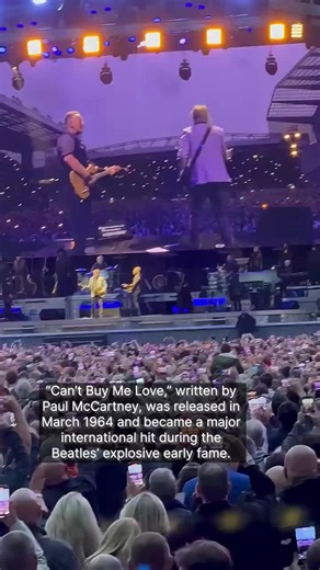 The story behind “Can’t Buy Me Love” a song by The Beatles covered by Bruce Springsteen with Paul McCartney