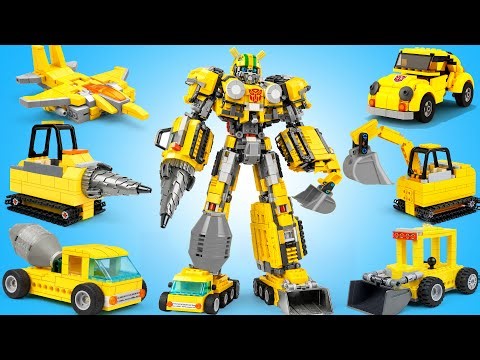 I Upgrade LEGO Bumblebee from All Construction Vehicles | FUNZ Bricks