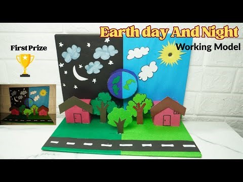 EASY Day and Night Working Model for School Project | DIY Science Exhibition | How to Make
