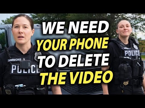 “Delete the Video!” — Officer Backpedals During First Amendment Audit