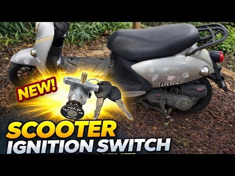 Chinese Scooter Ignition Switch Replacement (GY6) | Breeze Scooter Key Lock Install + Trunk Release
