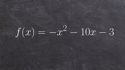 How to graph a quadratic using vertex formula and a table
