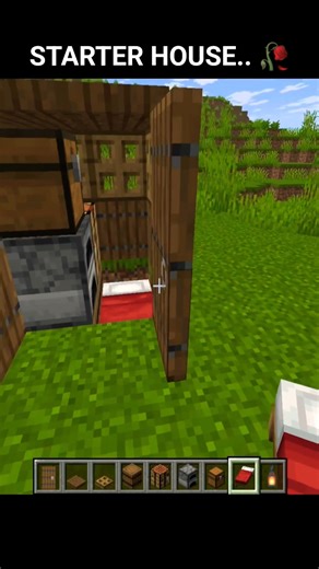The Smallest Starter House in Minecraft #mctutorial #shortsminecraft #minecraftbuilding