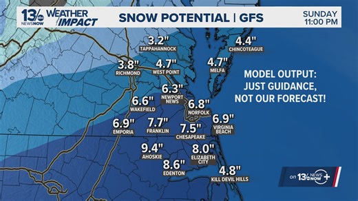 The 13News Now Weather Team is declaring a Weather Impact Alert for next weekend as all forecast guidance points to the development of a significant Winter Storm. | 13News Now - WVEC