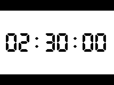 2 Hour 30 Minutes Timer | White Screen With Silent Focus | NX