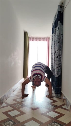 Backbend Walking at Home 🤸‍♂️ | Flexibility Practice #Shorts
