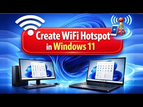 How To Create WiFi Hotspot in Windows 11 | How To Turn PC to Wifi Hotspot in Windows 11