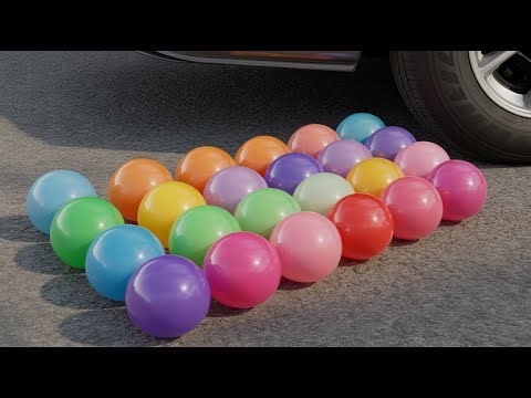 Crushing Slime With Car | Relaxing ASMR 🧪