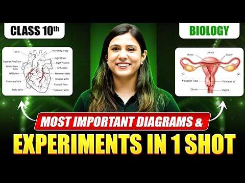 ICSE Class 10 Biology Most Important Diagrams & Experiments in One Shot