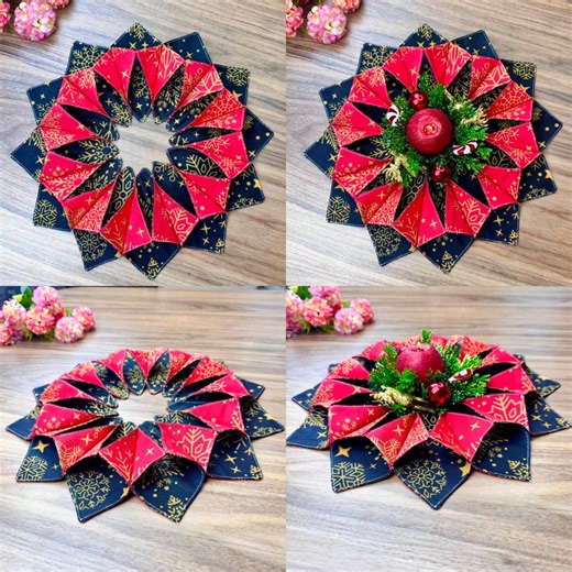 How to make a Perfect and Special Table Topper for Christmas easily 😍? | Lady Loves Knitting