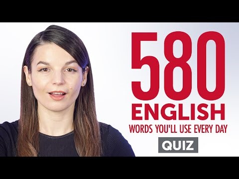 Quiz | 580 English Words You'll Use Every Day - Basic Vocabulary #98