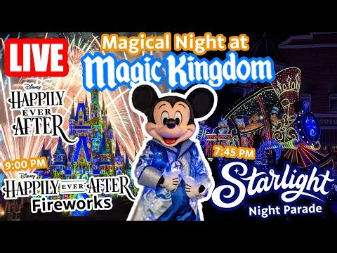 🔴Live: Magic Night at Magic Kingdom! - Rides, Starlight Parade & Fireworks - Disney World Livestream