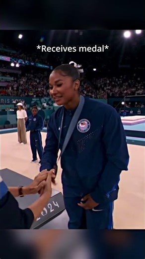 Once the medal is around your neck there should be no taking it away🤷‍♂️ #gymnastics #sports