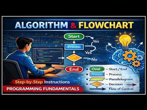 Algorithm and Flowchart Explained | Programming Fundamentals