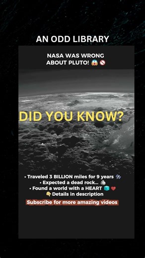 The Moment Pluto Shocked the World 🧊😱 #shorts #anoddlibrary