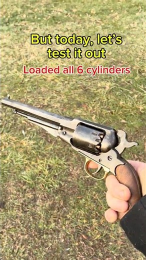 First Firing After Restoration; 1858 Remington Army Reproduction .44 cal Black Powder, Percussion