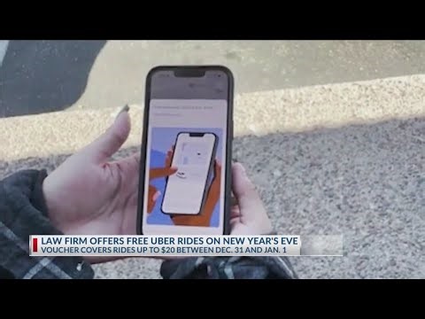 Law firm offers free Uber rides on New Year's Eve
