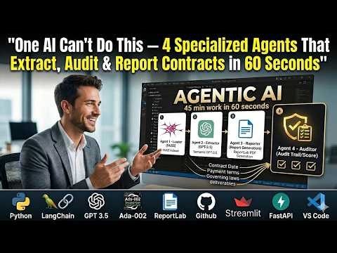 I Built 4 AI Agents That Extract & Audit Any Contract in 60 Seconds | Python + LangChain