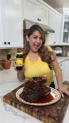 Ditch the prepackaged glaze mix and surprise your family this Easter with my Sweet & Spicy Habanero Ham with Grandma’s Molasses! This ham was devoured in 20 minutes! Grab a bottle of Grandma’s® Molasses at a store near you and make a Ham that impresses your Easter crew! #Ad Visit grandmasmolasses.com for the full recipe. @Baking at Home