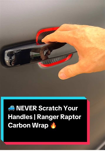 Ford Ranger Raptor Handle Pocket Carbon Wrap Guide