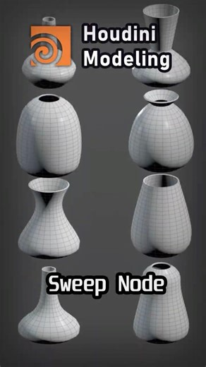 Houdini Procedural Modeling Tutorial #houdini #3d #modeling #tutorial