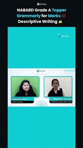 NABARD Grade A Topper Reveals Descriptive Writing Strategy | Grammarly Feedback For High Marks