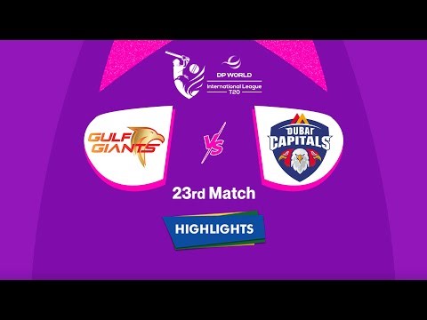 Highlights: 23rd Match, Gulf Giants vs Dubai Capitals | 23rd Match - GG vs DC