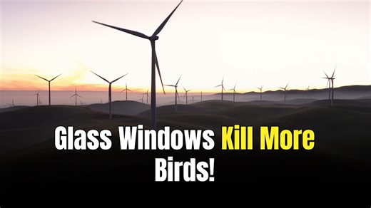 Forget What You Were Told About Wind Turbines Because Glass Windows and Outdoor Cats Are the Real Threats to Bird