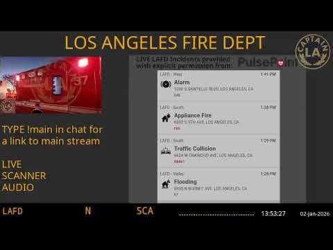 02-Jan-2026 // LAFD Los Angeles Fire Department SCANNER Radio ARCHIVE // FIRE & EMS // LA CAPTAIN