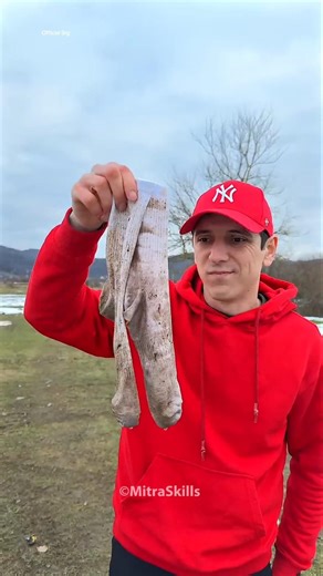 He's showing you how to build a washing machine in the woods.