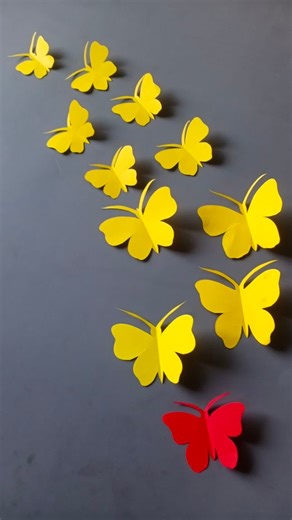 Amazing Paper Butterfly Craft | Easy DIY 🦋 #paperbutterfly #papercraft #diycrafts #butterflyart #homedecor | Bk Crafts