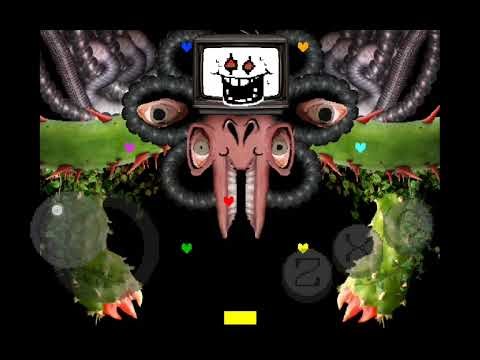 Fighting omega flowey in undertale