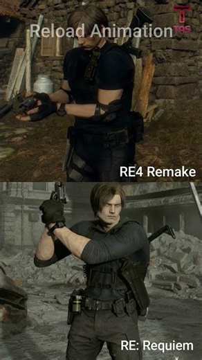Reload Animation Comparison - RE4 Remake vs Resident Evil Requiem
