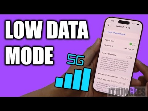 How to Enable/Disable Wifi LOW DATA MODE on iPhone