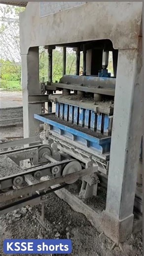 Automatic Concrete Block Making a small Business in 2026! 🚀🧱 #ConstructionBiz #ConcreteBlocks