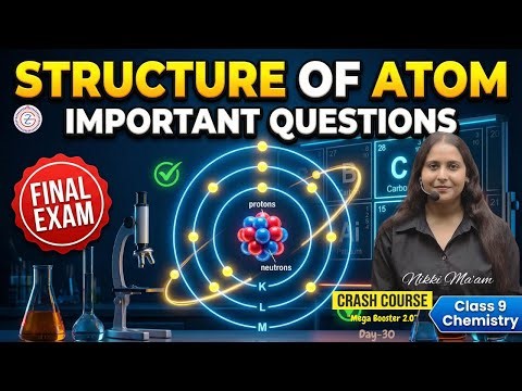 Structure Of The Atom Objective and Subjective PYQs 4 | Class 9 Chemistry | Crash Course Day 30
