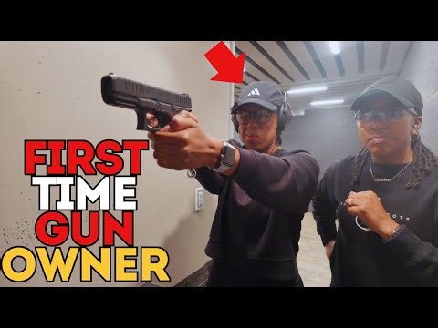 First Time at the Range as a Female Gun Owner of a Glock!