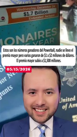 Powerball Jackpot Hits $1.5 Billion! 💰 Discover Who Won Big! 🎉 #Powerball #Lottery #TrendingNews #fyp #fouyou #news #usa #noticias #benjaminzamora