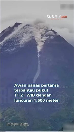 Gunung Merapi Erupsi, Luncurkan Awan Panas Sejauh 2 Km