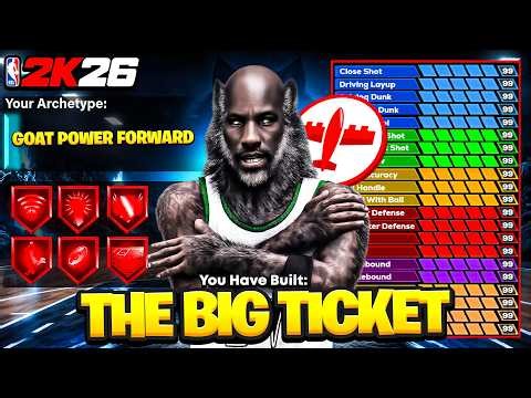 *NEW* META 6’11 "BIG TICKET" POINT FORWARD BUILD 🎟️ BEST POWER FORWARD BUILD IN NBA2K26